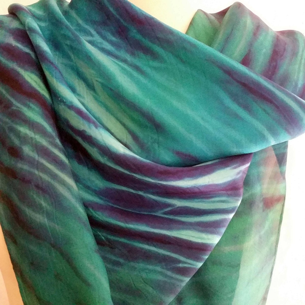 Arashi Shibori silks – Karima Rebecca Powell Artist